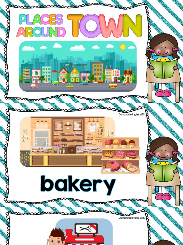 Vocabulario de Lugares de La Ciudad en Ingles | PDF