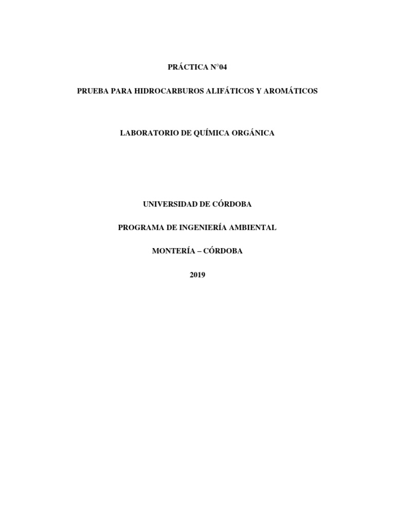 Kk6 Informe 4 Laboratori | PDF | Hidrocarburos | Aromaterapia