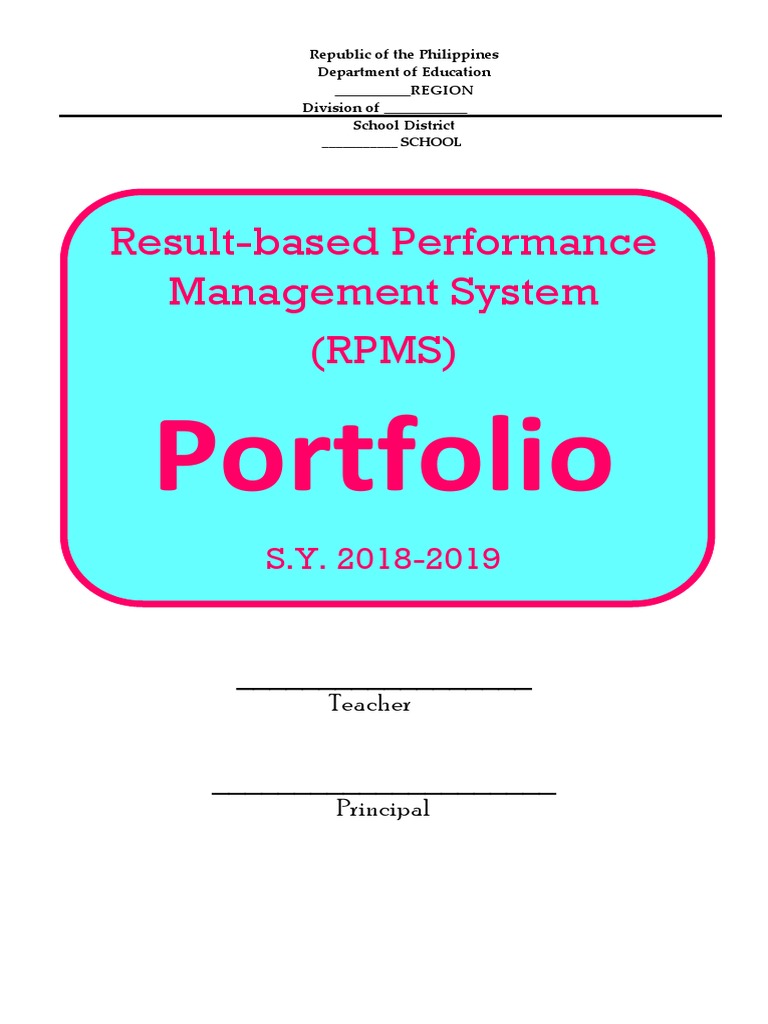 Result-Based Performance Management System (RPMS) : Portfolio | PDF