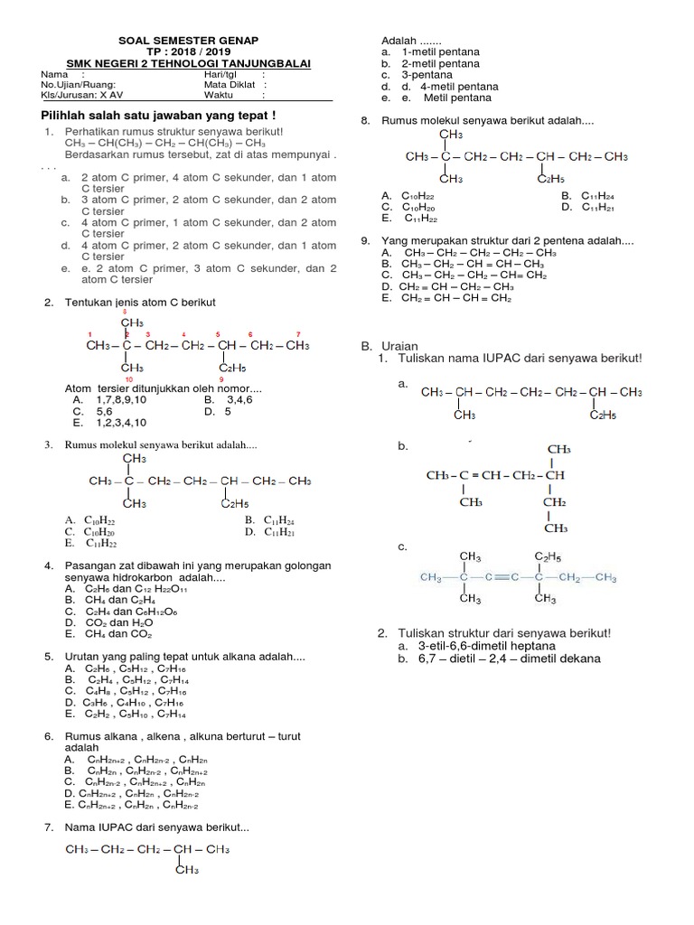 Soal Semester Genap | PDF
