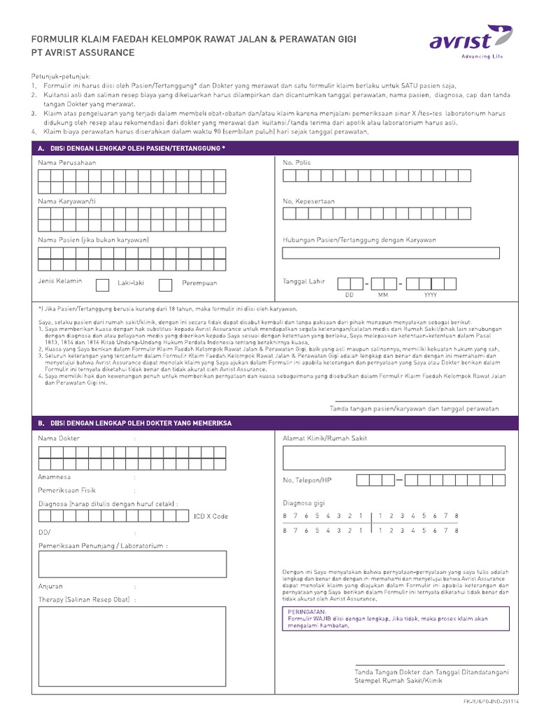 Form Avrist PDF | PDF