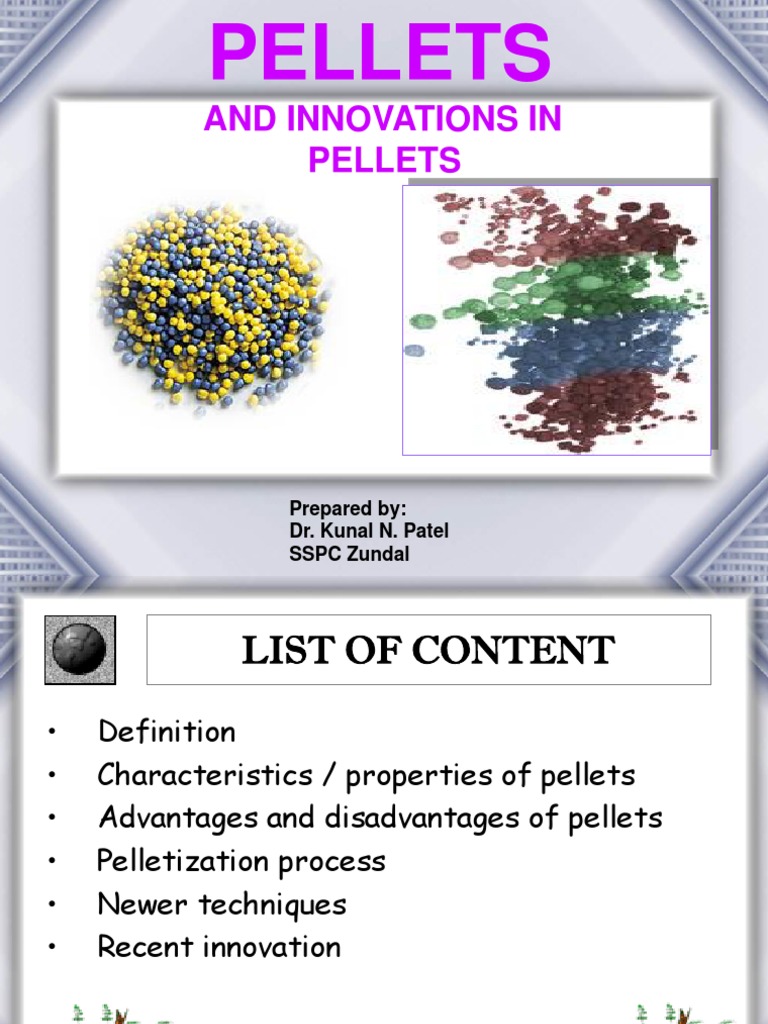 Pellets | PDF | Extrusion | Tablet (Pharmacy)