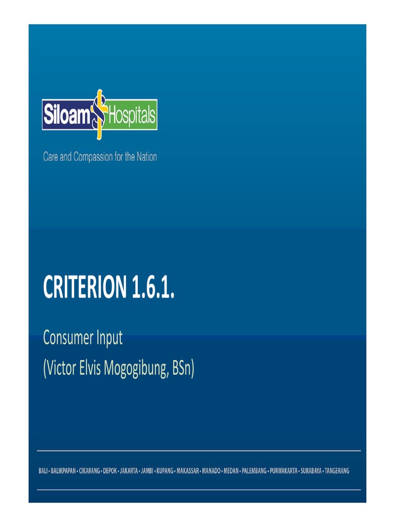 Consumer Input | PDF | Medicine | Medical Specialties