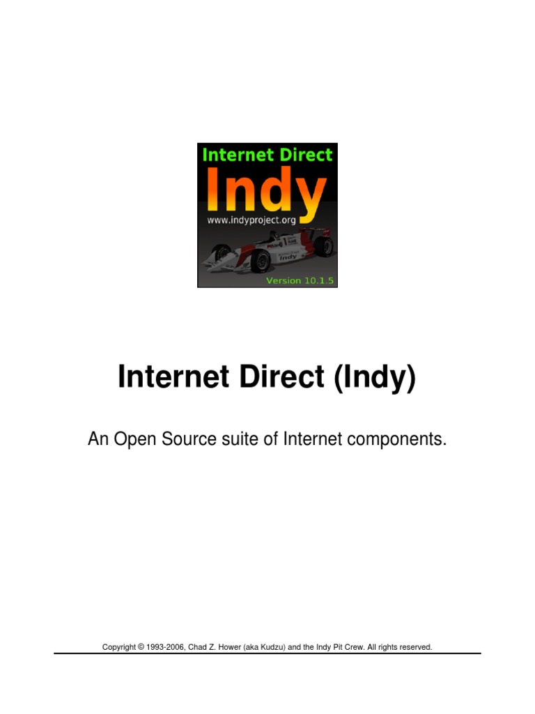 Internet Direct (Indy) : An Open Source Suite of Internet Components | PDF