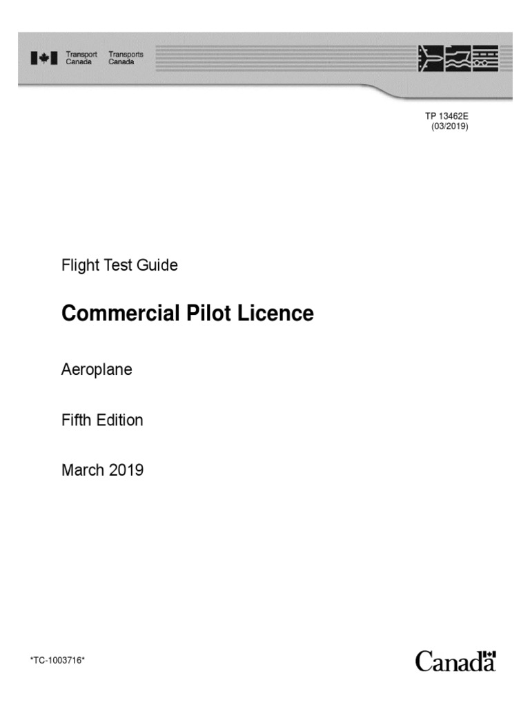 TC CPL Flight Test Guide | Download Free PDF | Flight Instructor ...