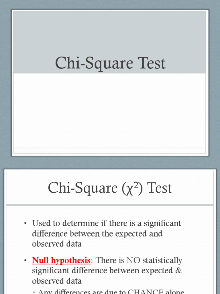 Chi-Square Test in AP Biology | PDF | Teaching Methods & Materials ...