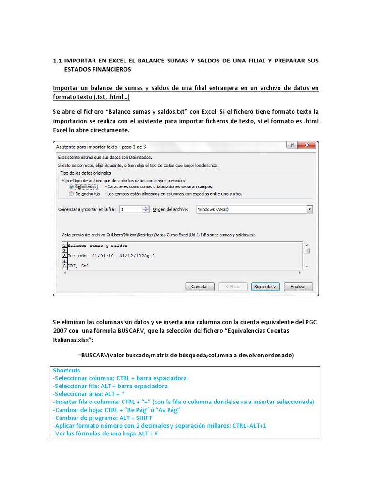 Importar y Consolidar Datos Financieros en Excel | PDF | Tabla (base de datos) | Microsoft Excel