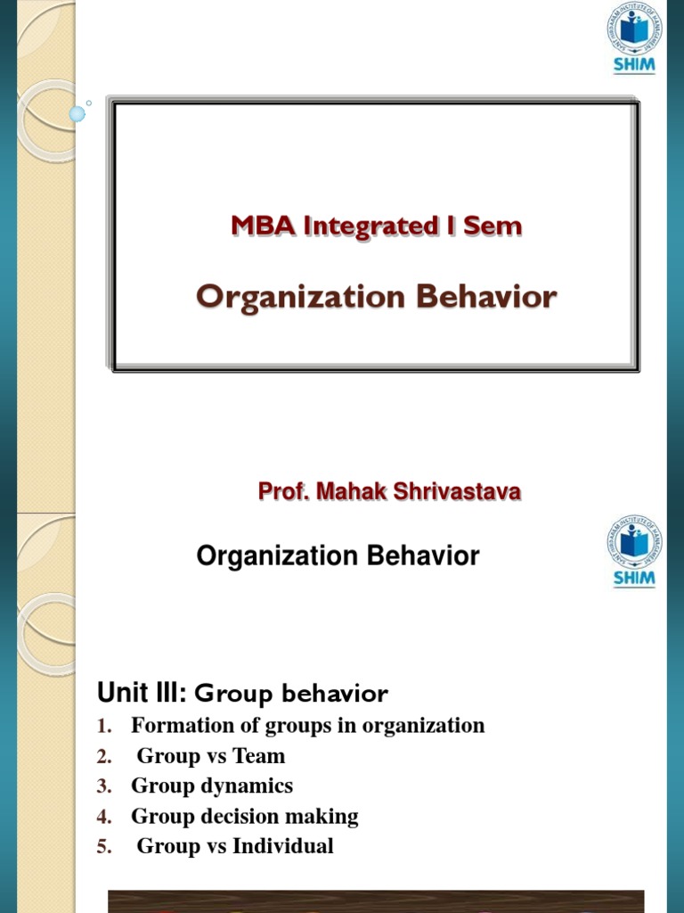 Individual vs Group Behavior Explained | PDF | Goal | Attitude (Psychology)