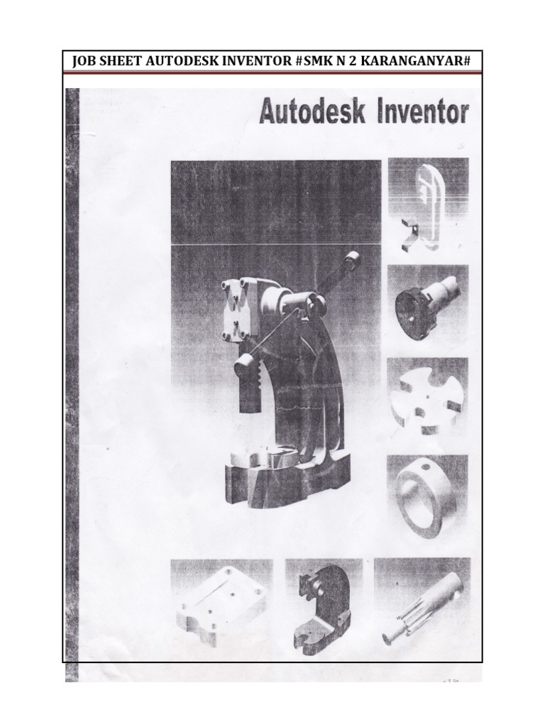 Job Sheet Inventor Tugas Part 1-12 | PDF | Technology & Engineering