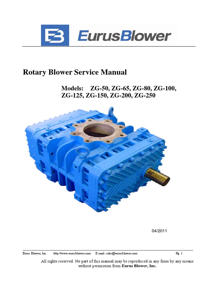 Eurus Blower | PDF | Belt (Mechanical) | Flow Measurement