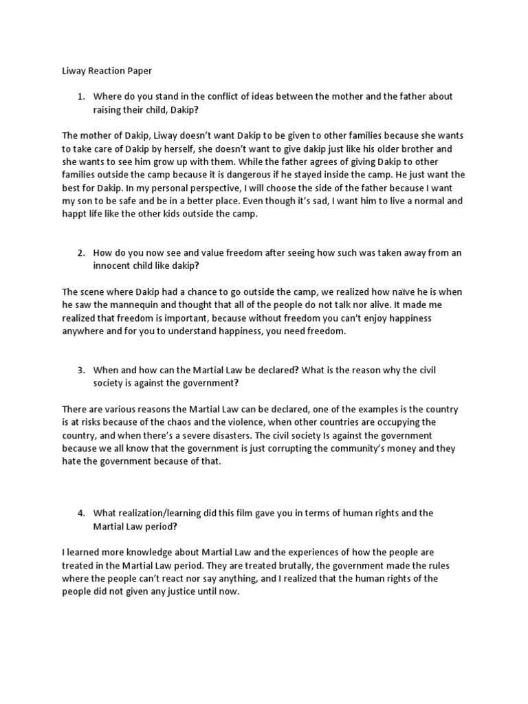 Liway | PDF | Family | Reason