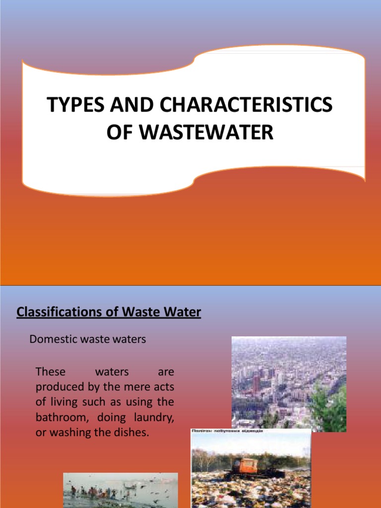 Types and Characteristics of Wastewater | PDF | Sewage Treatment ...