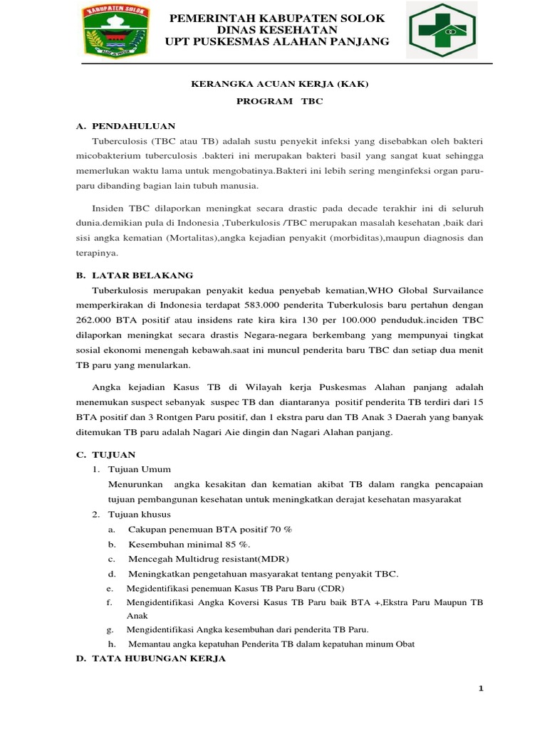 KAK Program TB-1 | PDF