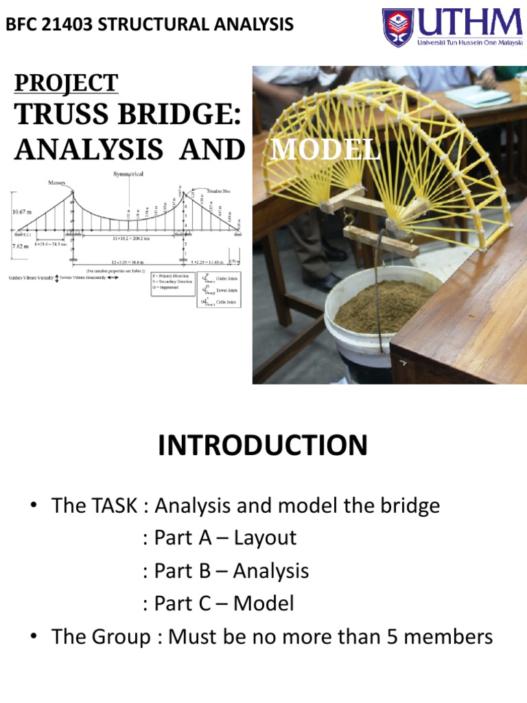 Truss Bridge: Analysis And: Model | PDF | Truss