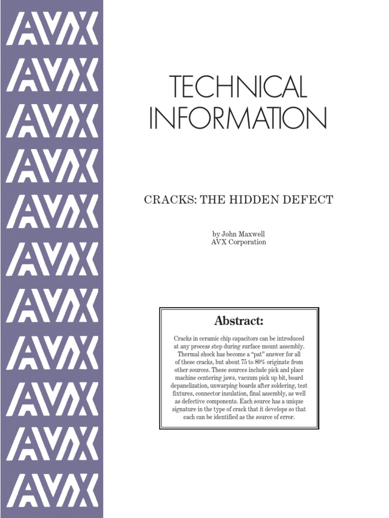 Cracks - The Hidden Defect | PDF | Soldering | Fracture