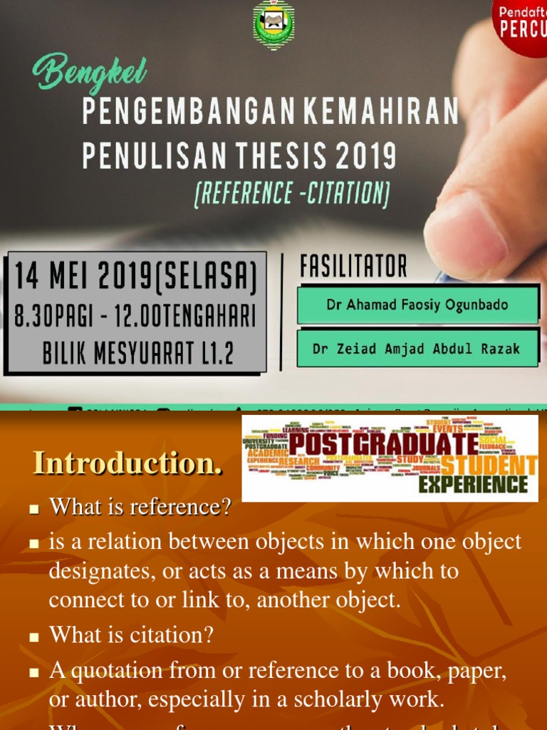 Intellectual Discourse: Actualization of Postgraduate Study's Dream. by ...