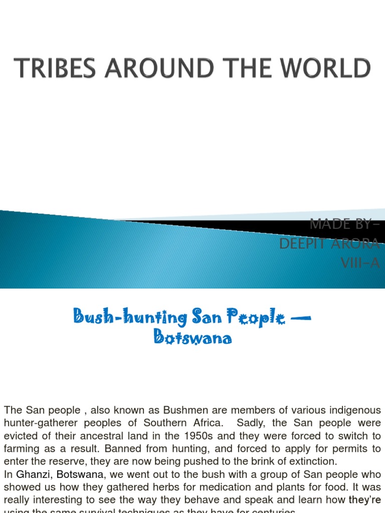 Tribes Around The World | PDF | Ethnic Groups | Ethnicity