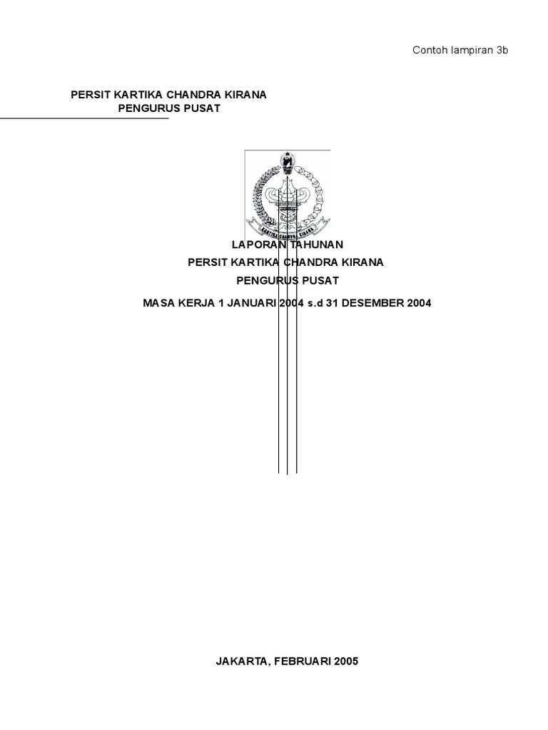 Contoh Kulit Depan Laporan Tahunan Persit Kartika Chandra Kirana Yang ...