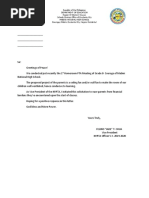 Request Letter To LGU | PDF