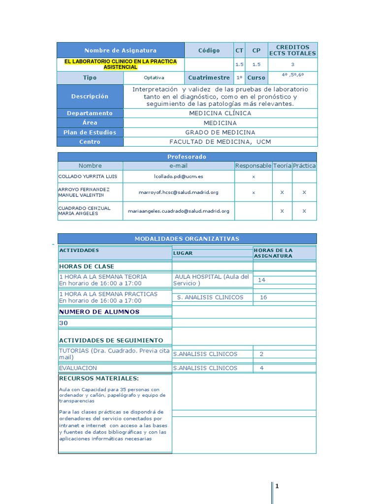 El Laboratorio - Luis Collado | PDF | Diagnostico medico | Laboratorios