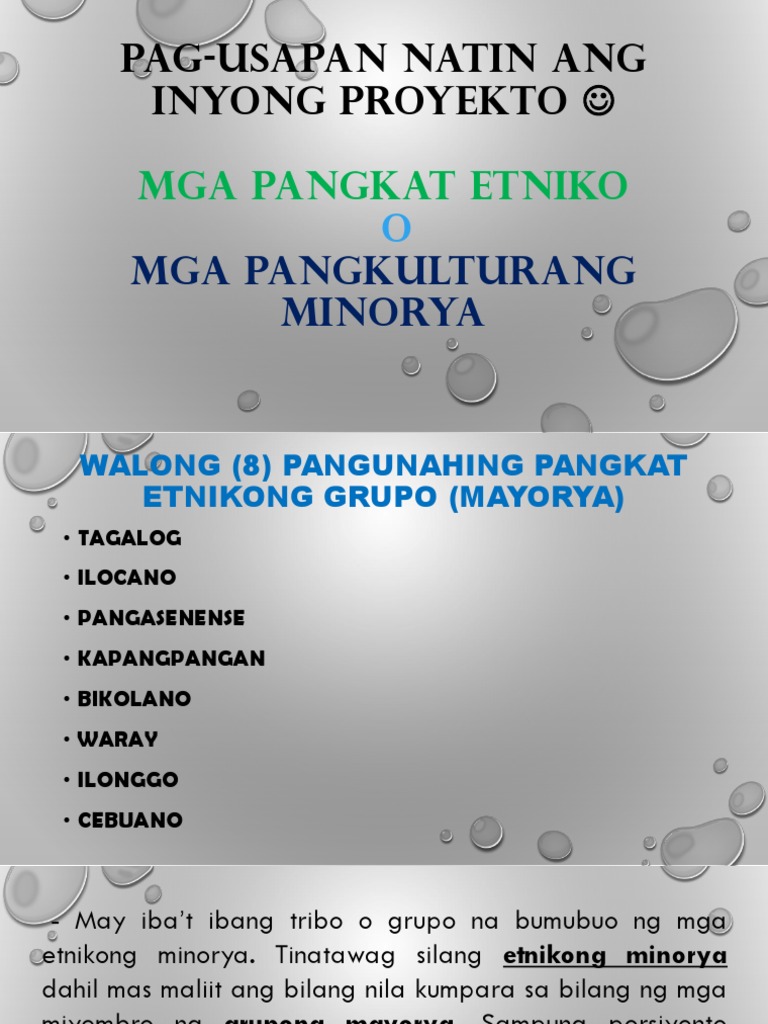 Pangkat Minorya and Project | PDF