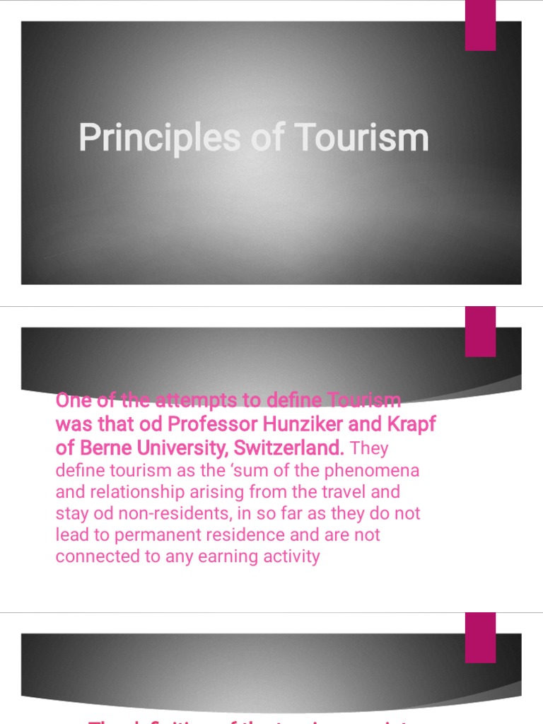 Principles of Tourism | Download Free PDF | Tourism | Travel Agency