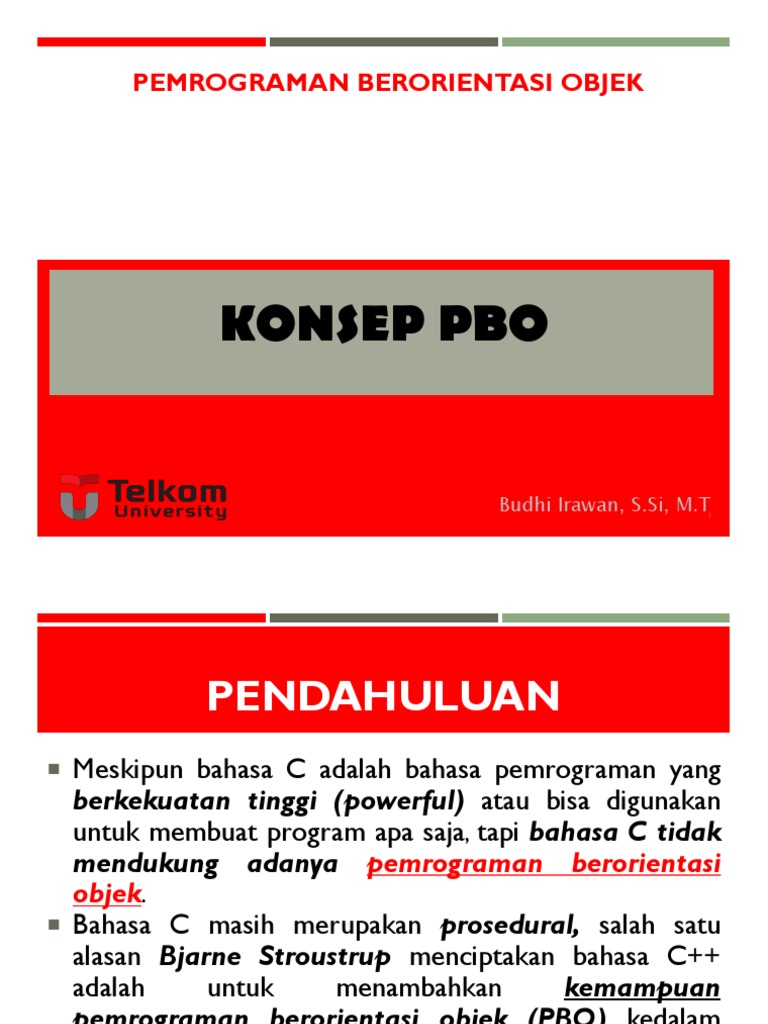 Materi 11 Konsep Dasar OOP | PDF