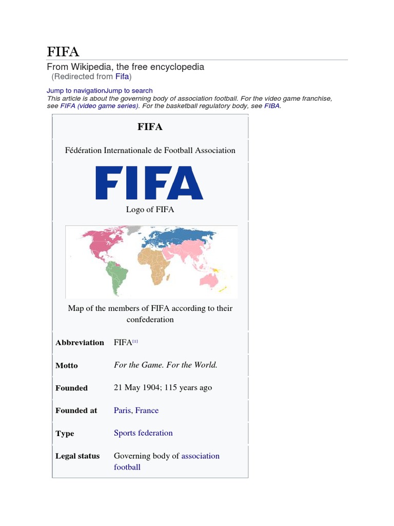 Governing the Global Game: An Overview of FIFA, the International ...