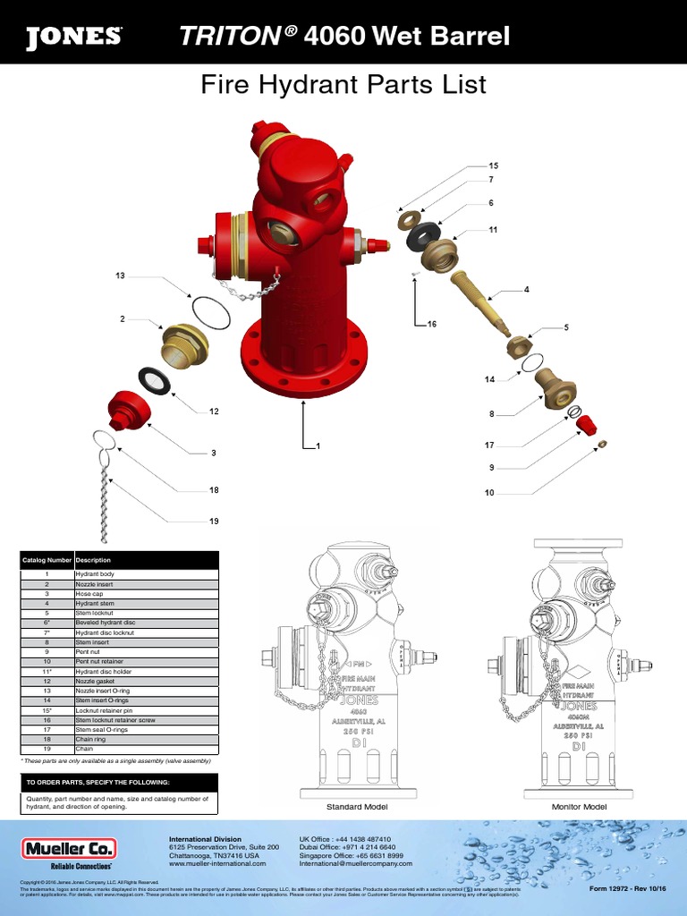 Fire Hydrant Parts List: Triton | PDF | Intellectual Works | Intellectual Property Law