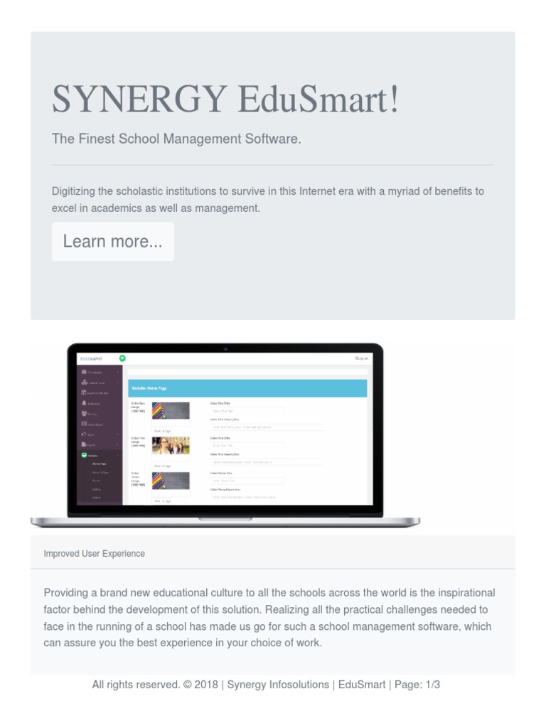 Synergy Edu Smart | PDF