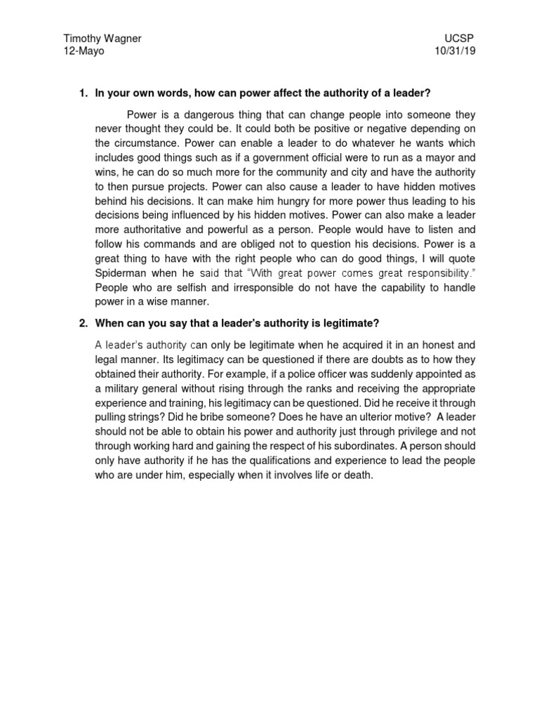 Understanding Leadership Power | PDF