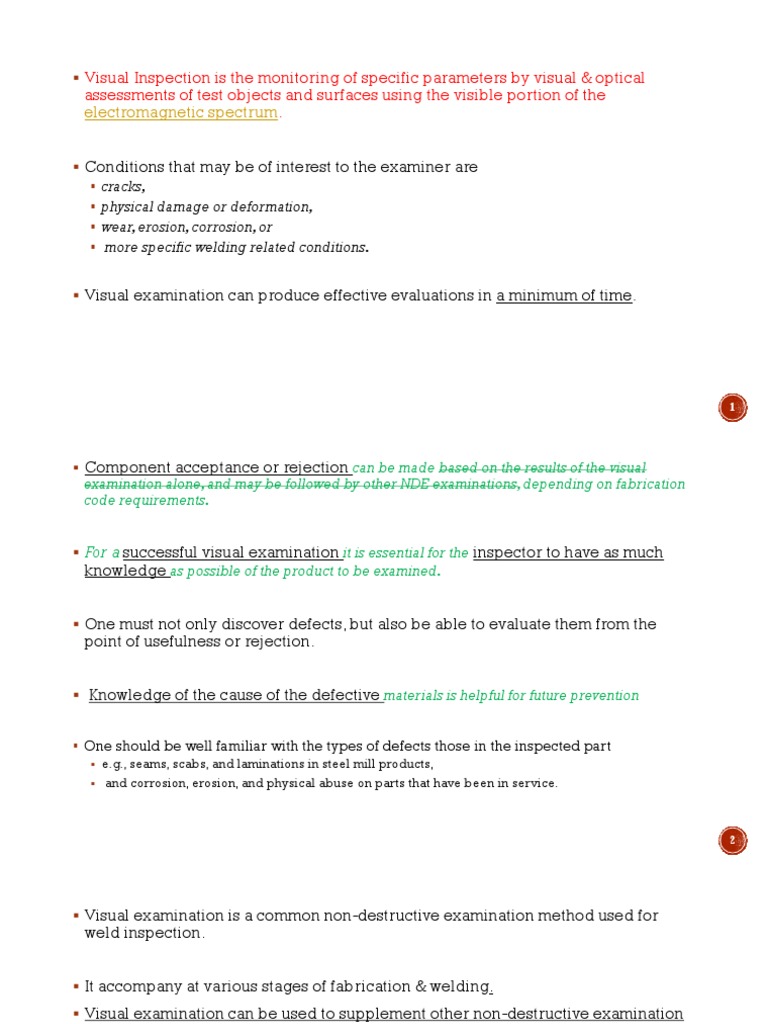VT Basics | PDF | Nondestructive Testing | Building Engineering