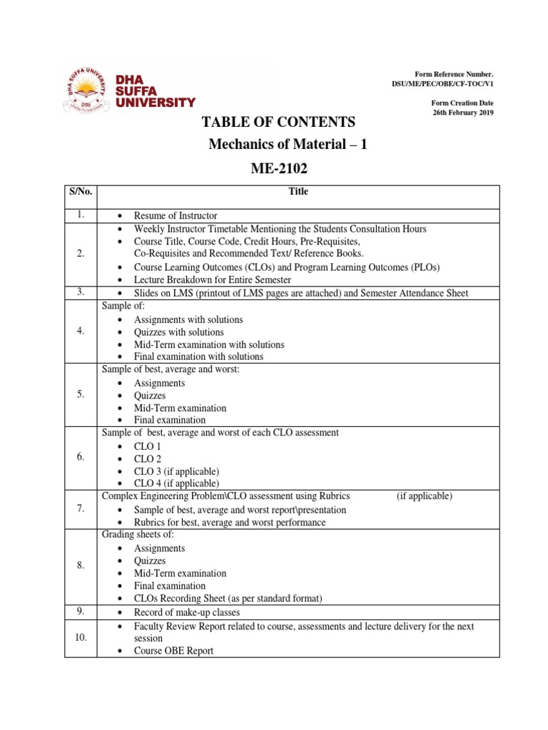 Engineering Course Guide | PDF