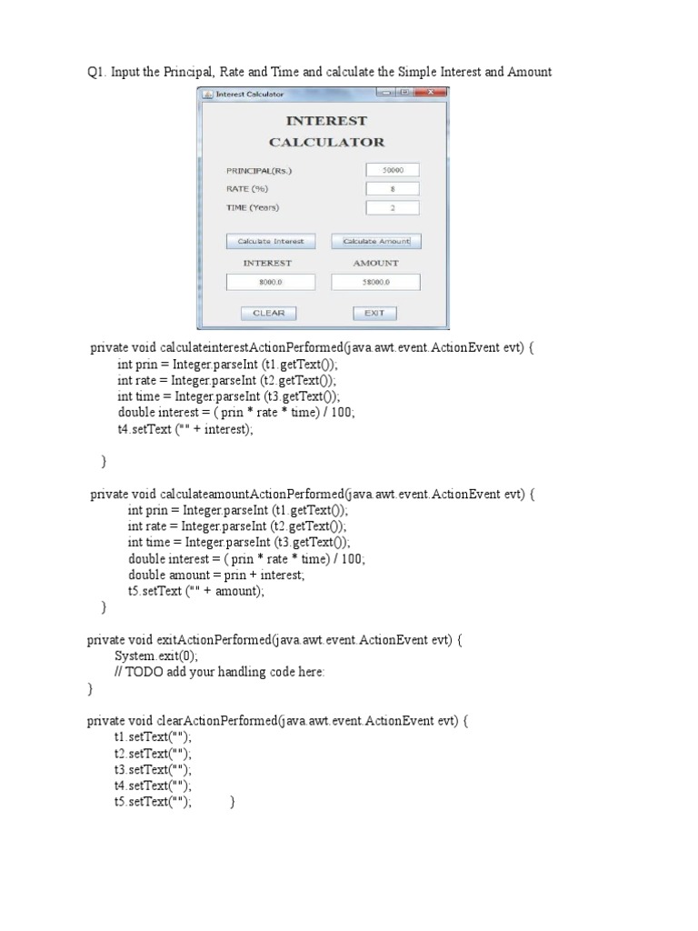 Net Bean Java (Informatics Practices) Practical File For Class 12 | PDF ...