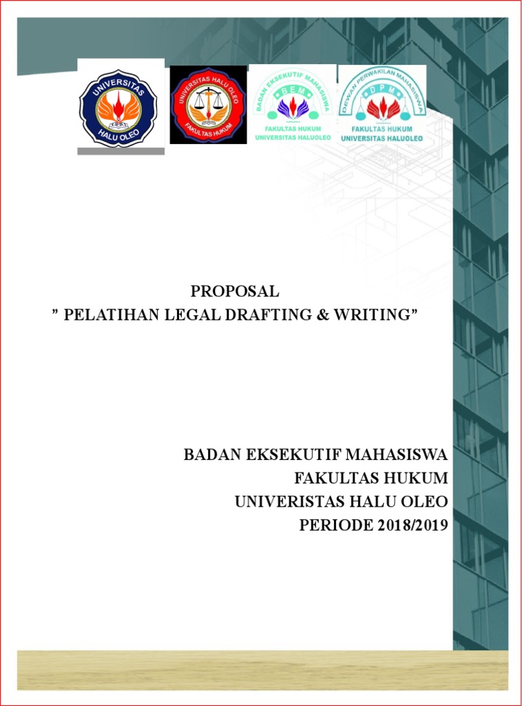 PROPOSAL Pelatihan Legal Drafting Fix 1 | PDF