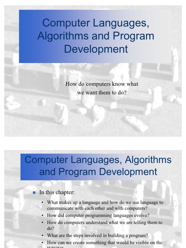 How Do Computers Know What We Want Them To Do Pdf Computer Program Programming