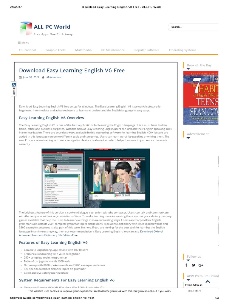 Easy Learning English V6 | PDF | English Language | Microsoft Windows