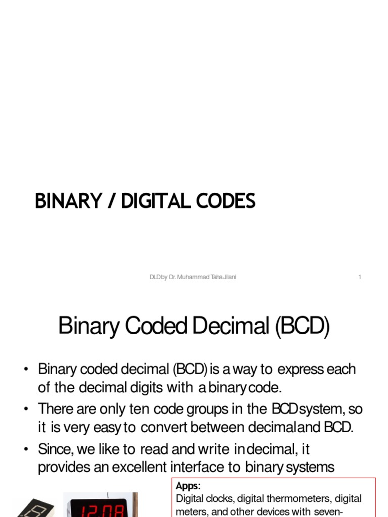 Z - BCD - Gray Codes PDF | PDF | Binary Coded Decimal | Elementary Mathematics