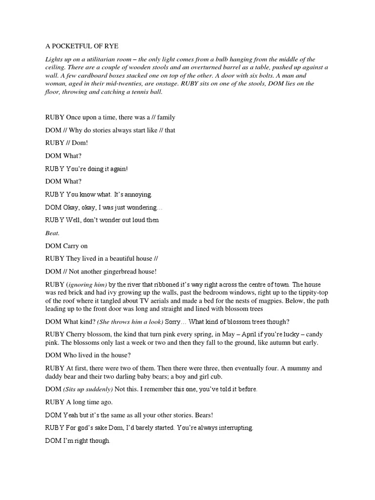 A Pocketful of Rye | PDF