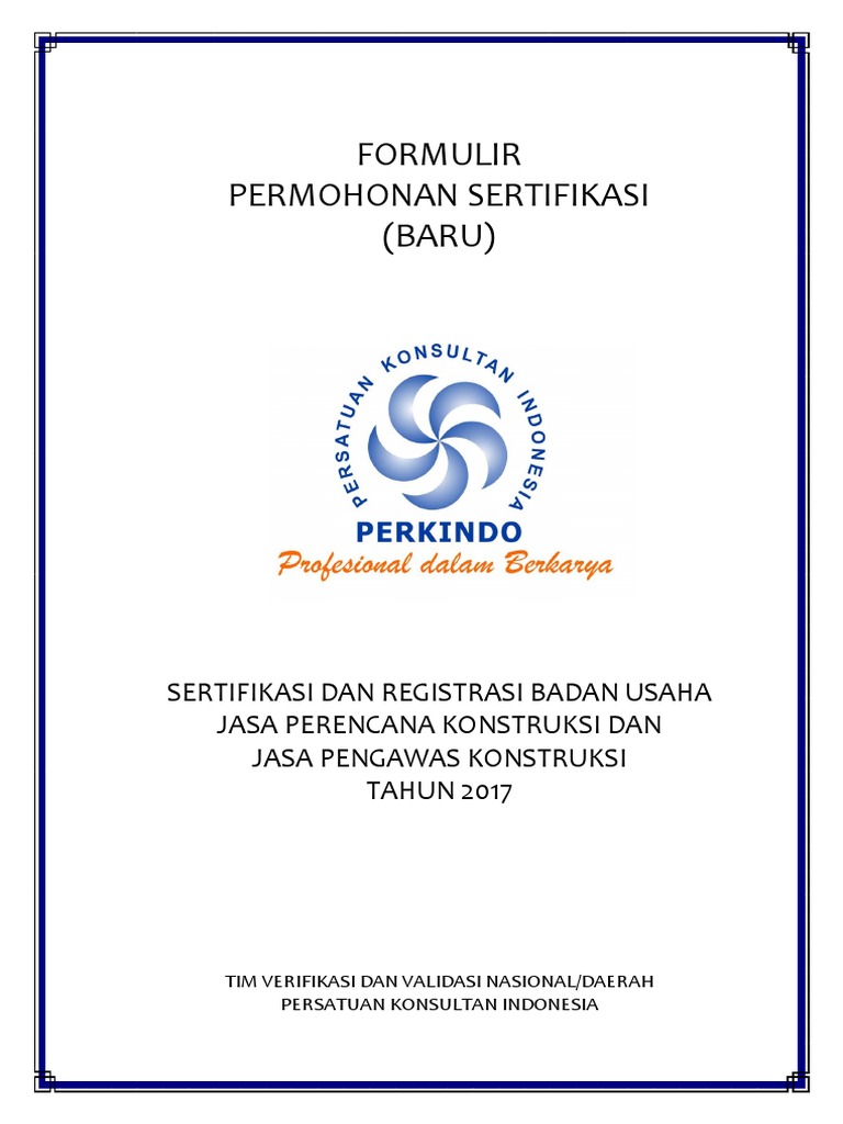 Sertifikasi Badan Usaha Konstruksi 2017 | PDF