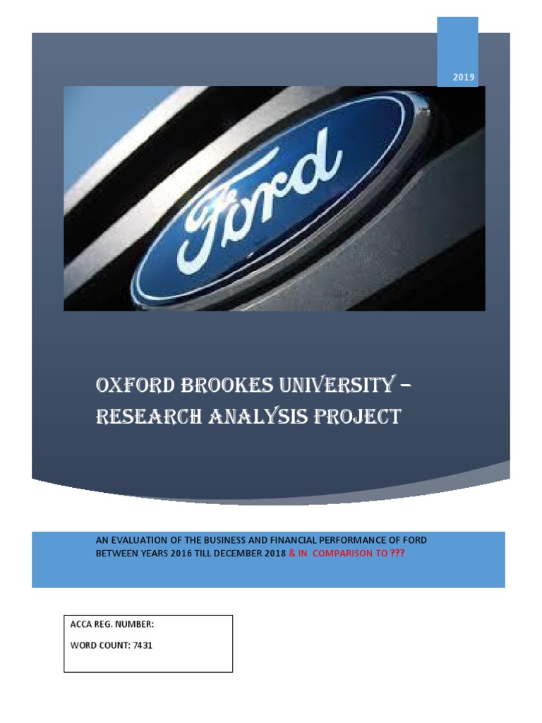 FORD and GM | PDF | Swot Analysis | Ford Motor Company