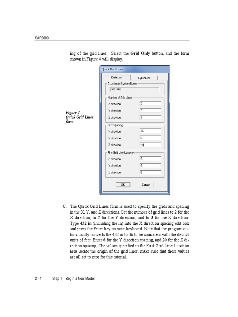 Quick Grid Lines Form | PDF
