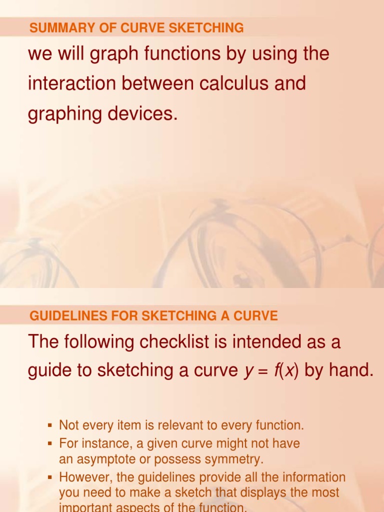 Curve Tracing | PDF | Asymptote | Maxima And Minima