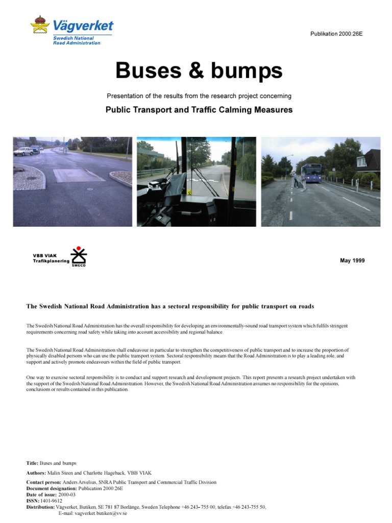 BUSES and BUMPS | PDF | Traffic | Road