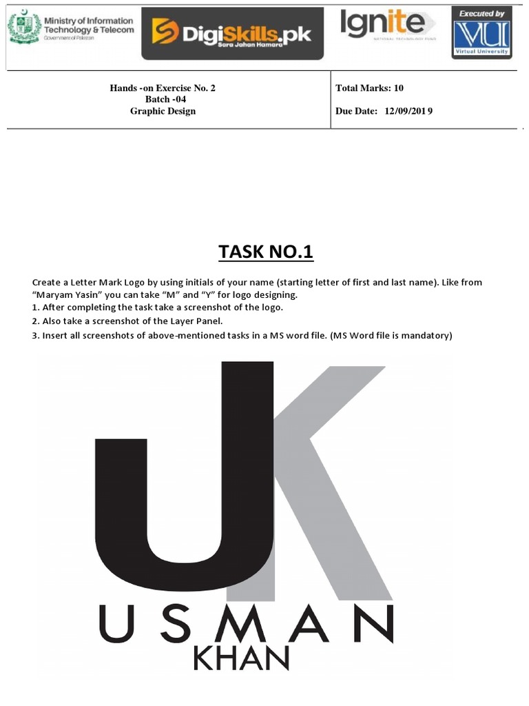 Graphic Designing Assignment 2 Digiskills | PDF