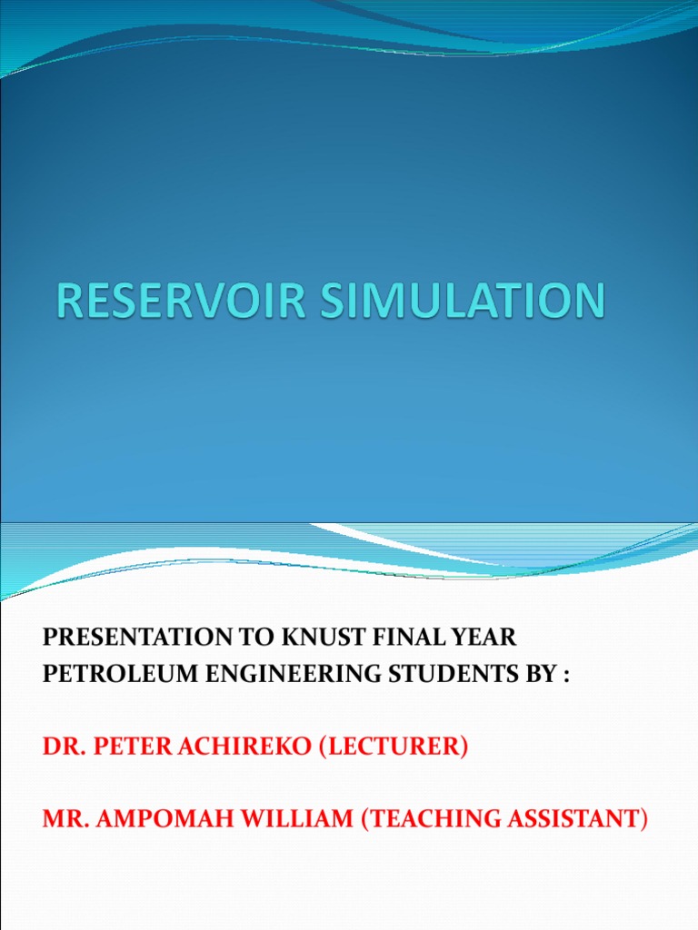 Reservoir Simulation for Petroleum Engineers | PDF | Petroleum ...