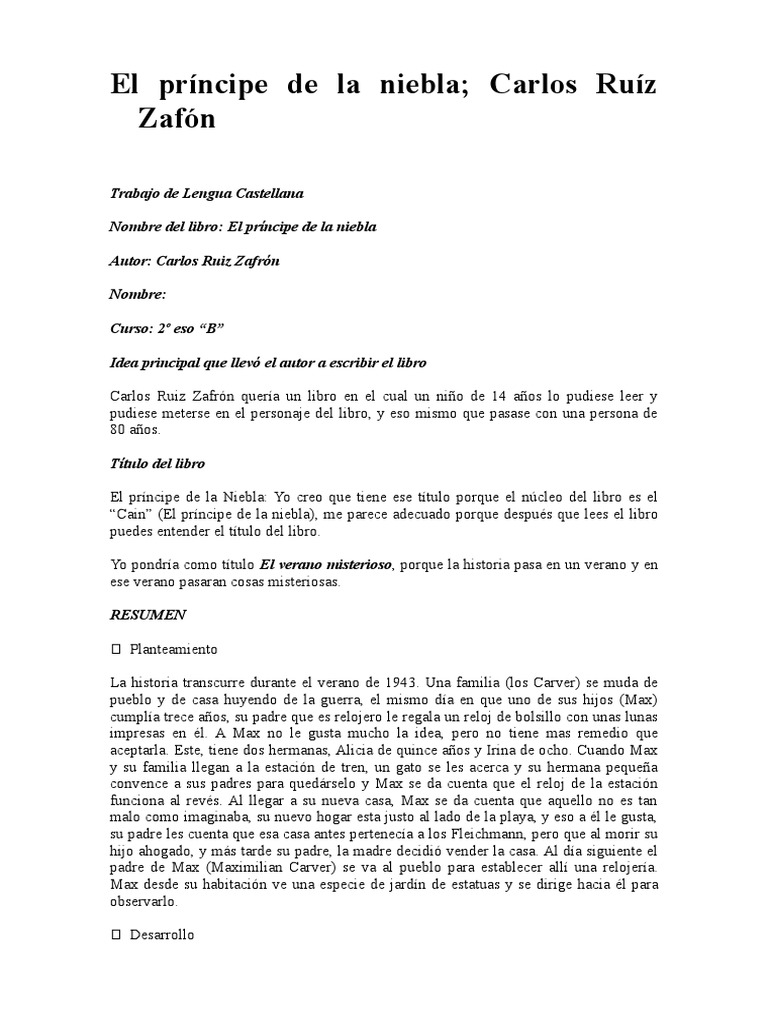 El Príncipe de La Niebla | PDF | Jacob