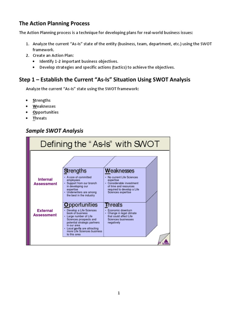 Business Action Planning Guide | PDF | Swot Analysis | Business