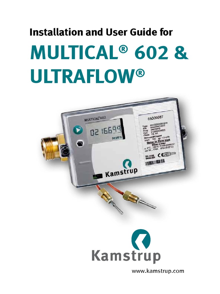 MULTICAL® 602 & Ultraflow®: Installation and User Guide For | PDF | Radio | Flow Measurement
